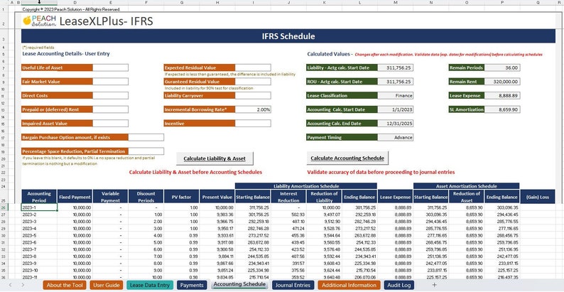Lease Accounting Excel Solution Finance Ifrs16-new Lease Modification ...