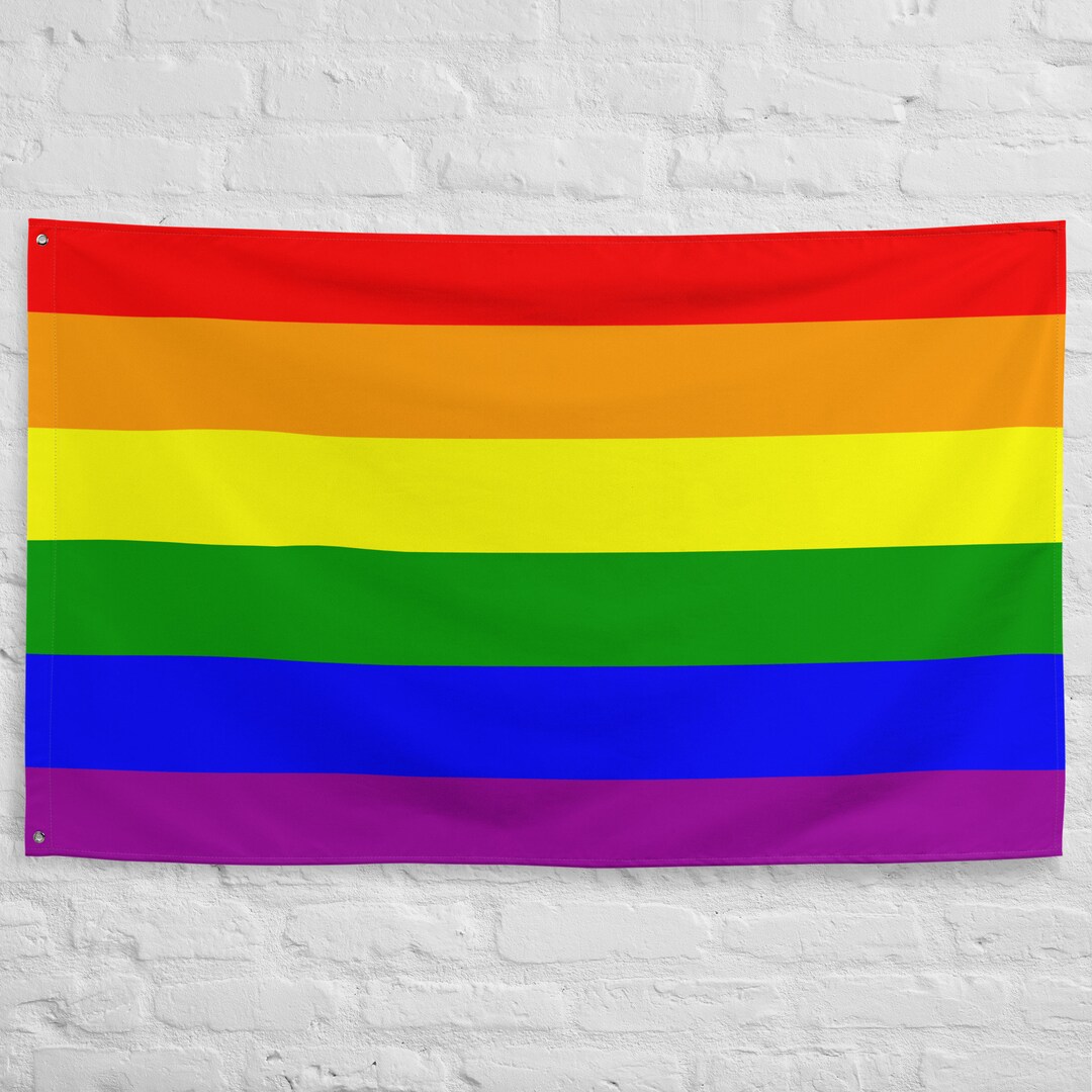 Large Traditional Pride Flag | 34.5" X 56" (87.6 Cm X 142.2 Cm) - Etsy