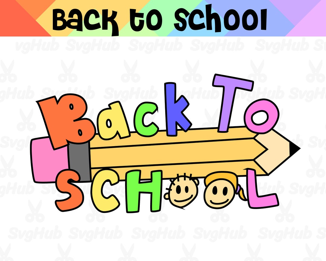 Back to School SVG Cut-files Rainbow SVG Kids Design Playful Designs ...