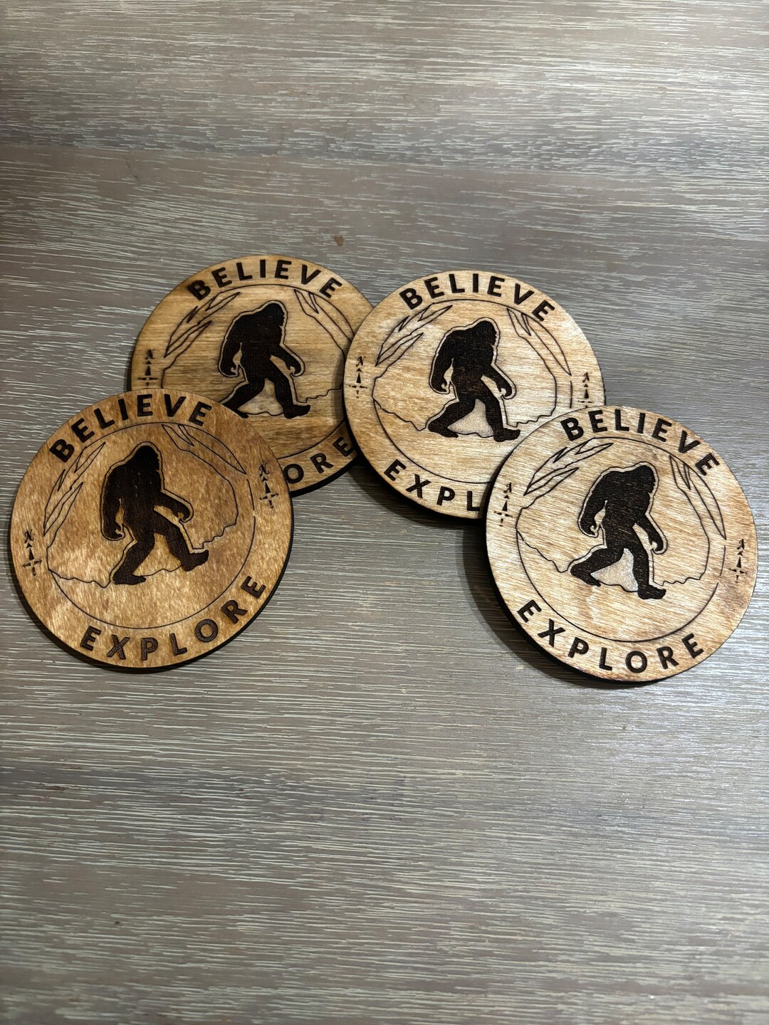 Wood Big Foot Coasters - Etsy