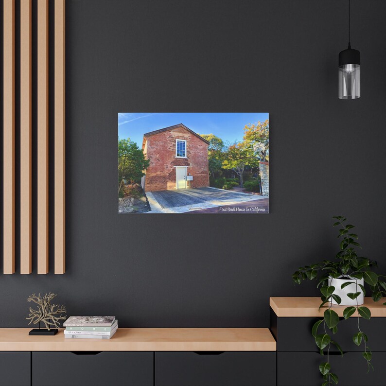 First Brick House in California Canvas Monterey California Canvas ...