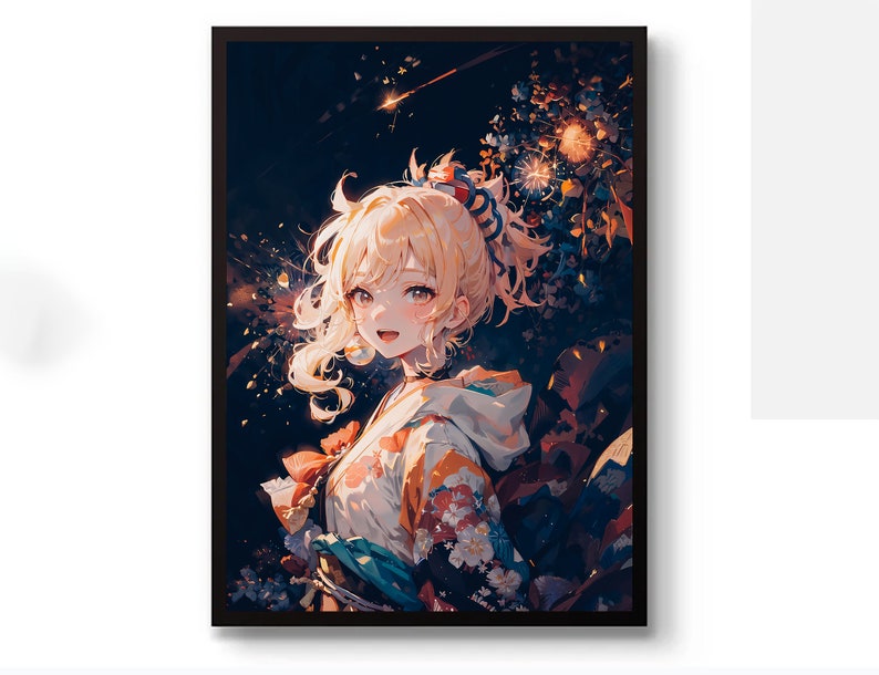 Yoimiya Genshin Impact Poster Genshin Impact Print Anime Poster Anime ...