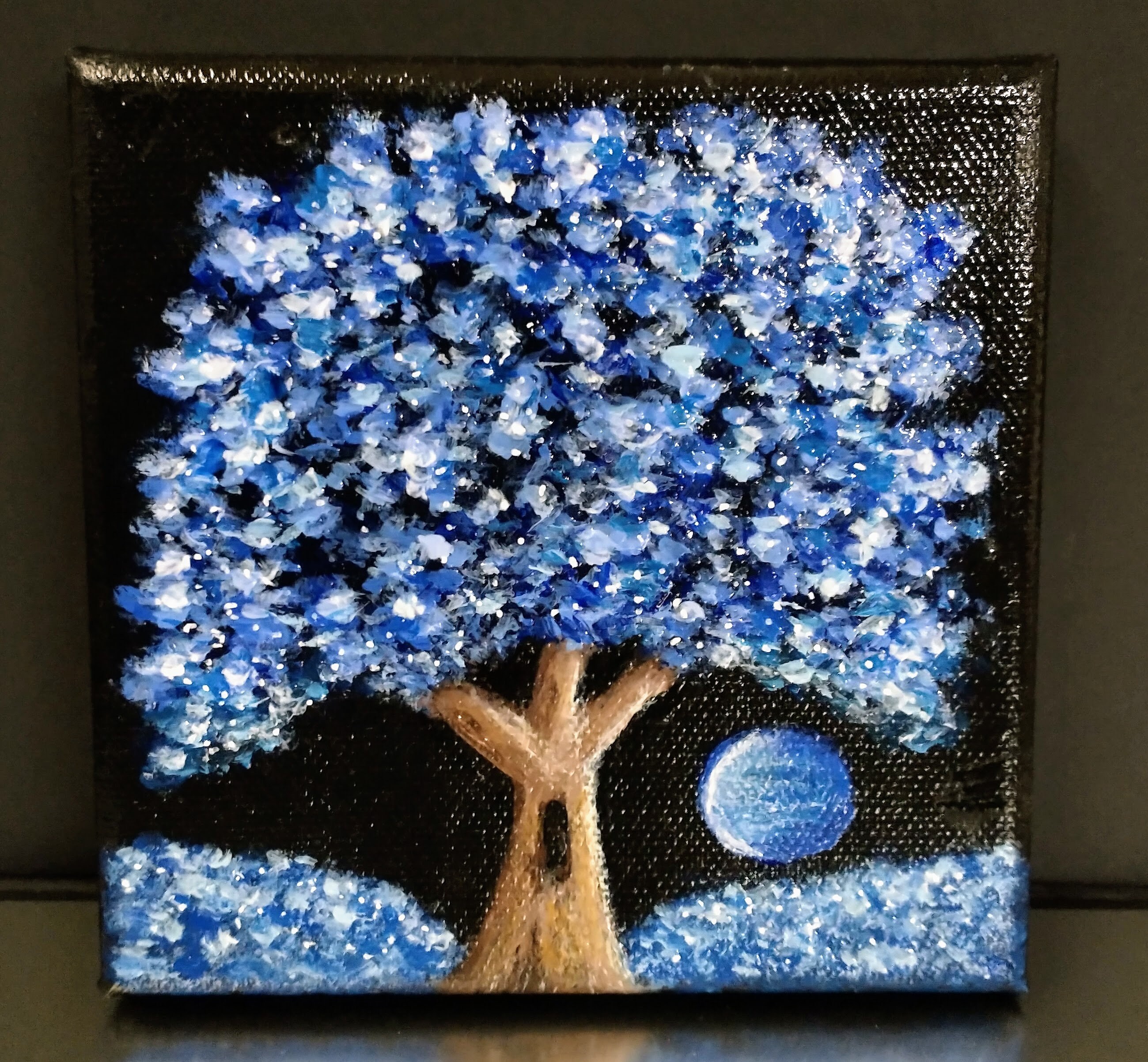 Mini Tree of Life Paintings,miniature Painting,5x5 Mini Painting,gifts ...