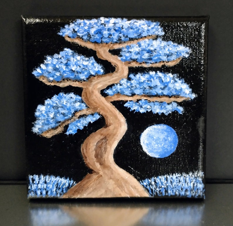 Mini Tree of Life Paintings,miniature Painting,5x5 Mini Painting,gifts ...