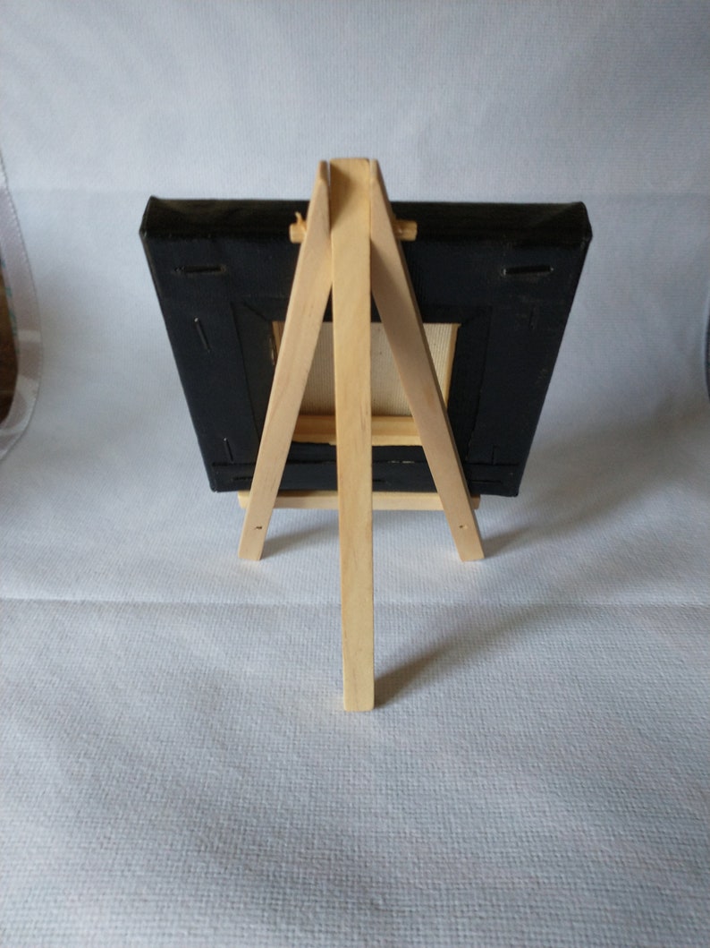 Acrylic Painting, Blue Tree Art, Mini Artwork, Mini Gift, Mini Painting ...