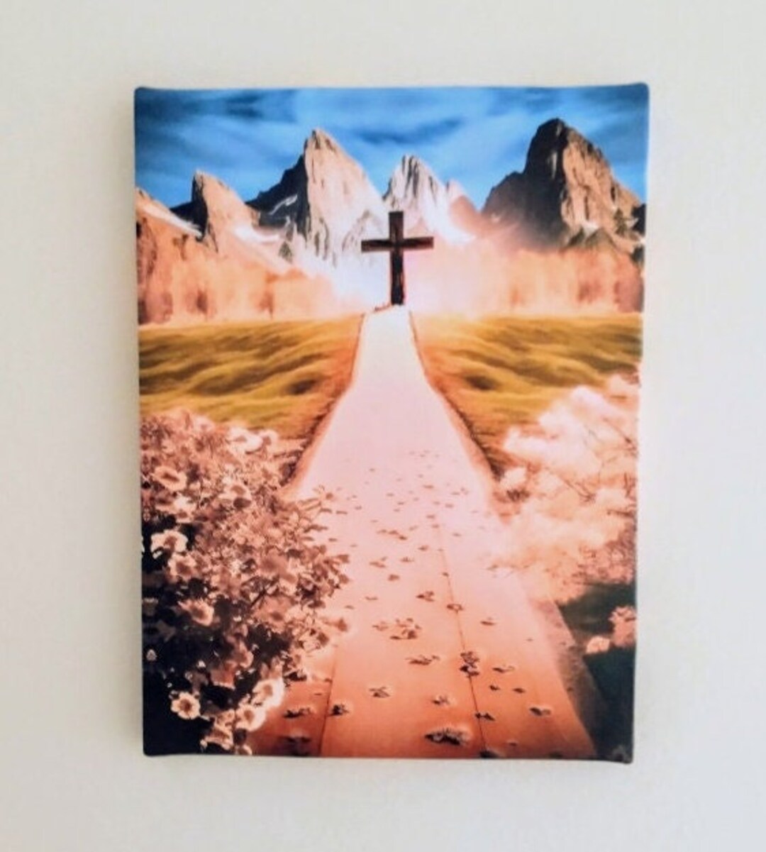 Beautiful Cross Art Print, Christian Wall Artwork, Jesus Christ ...