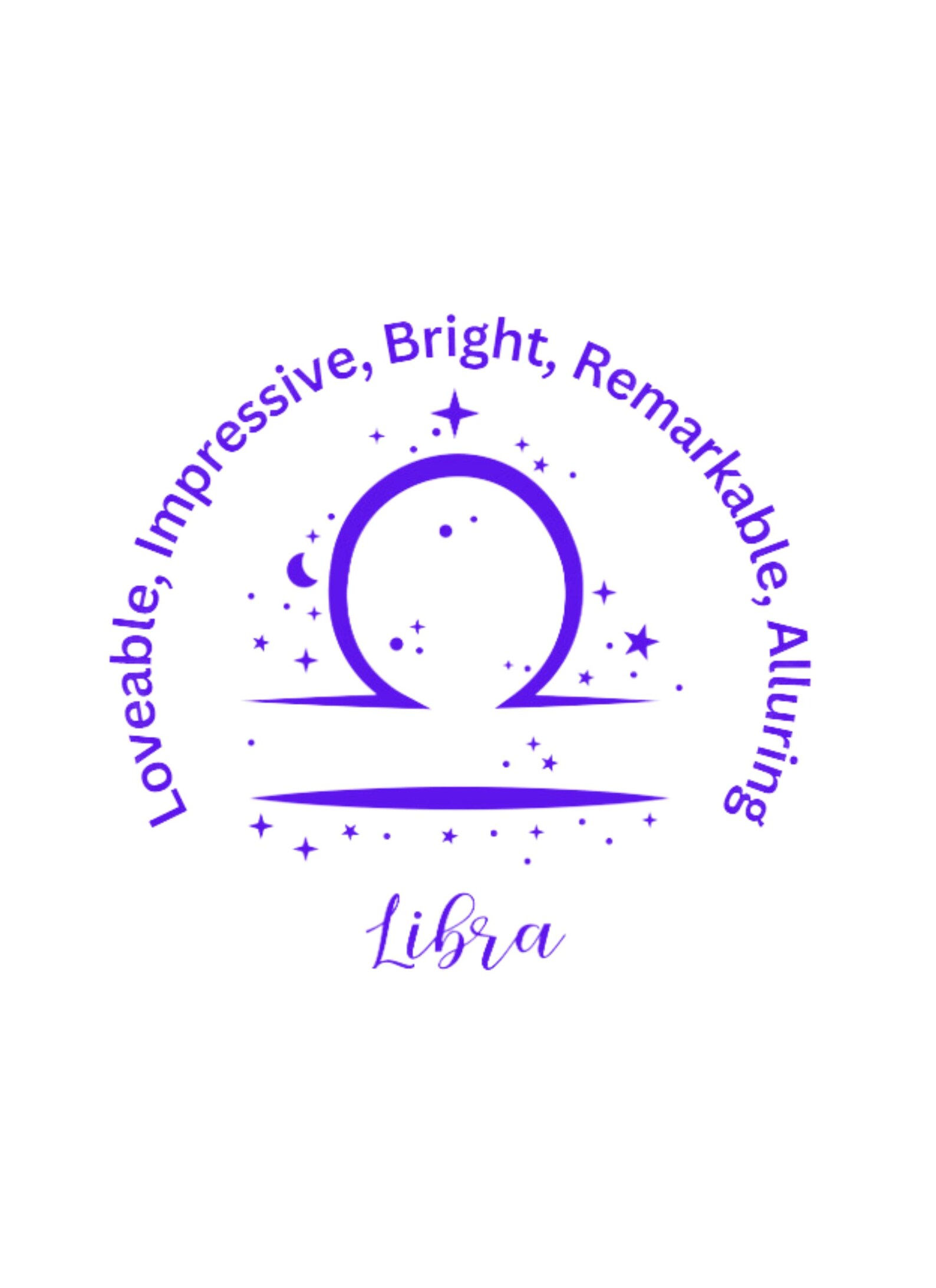 Libra Zodiac Printable Art | DIY Home Decor | Astrological Wall Art ...