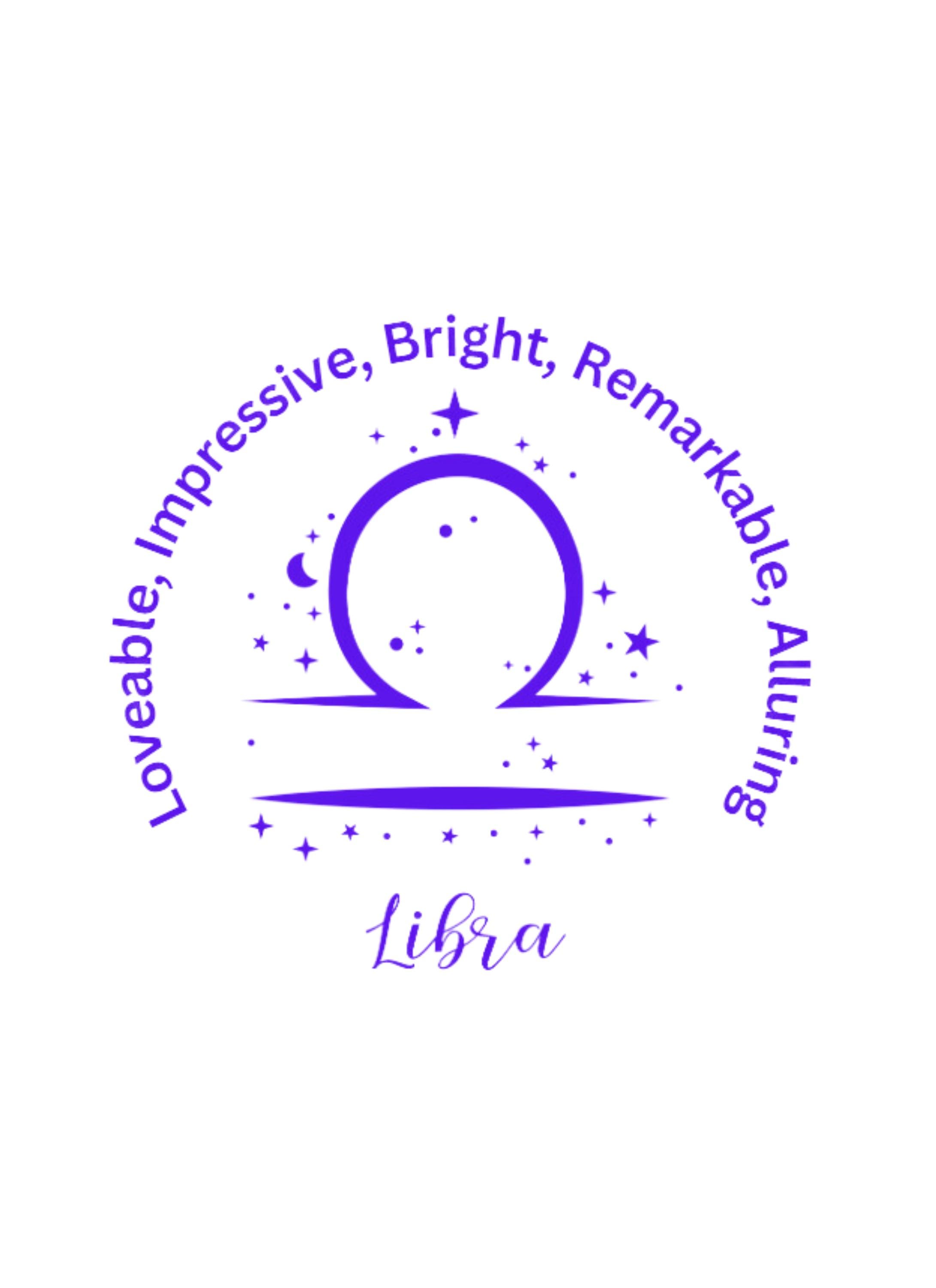 Libra Zodiac Printable Art | DIY Home Decor | Astrological Wall Art ...