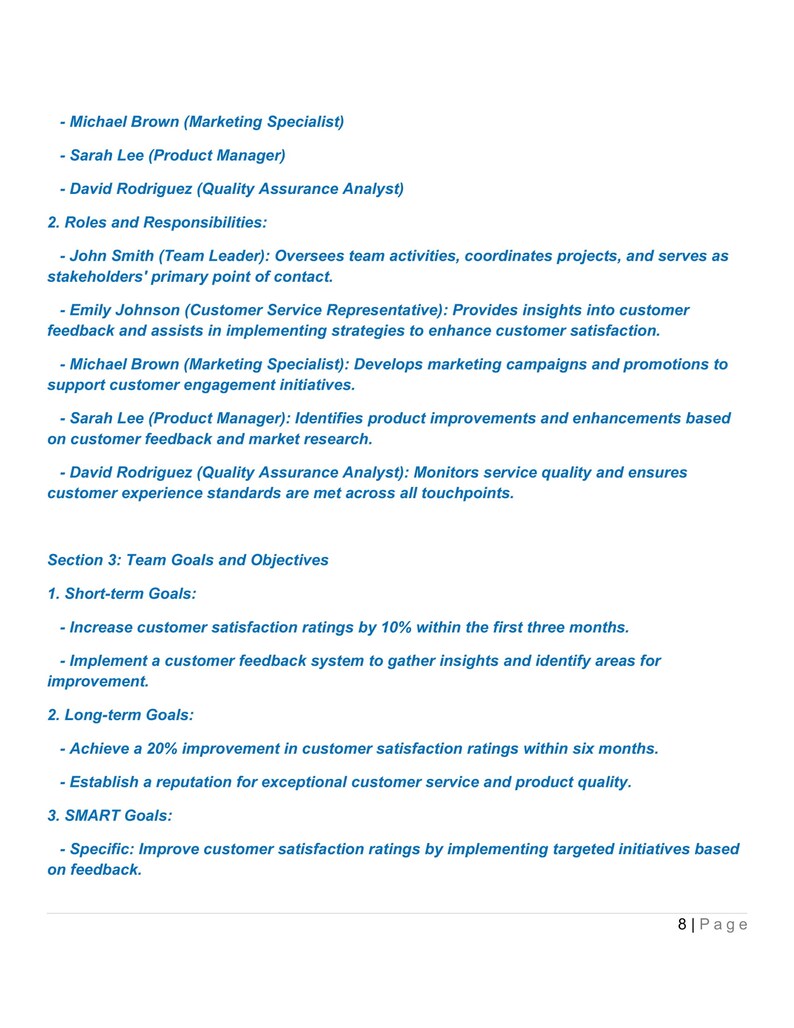Team Charter Guideline Printable Team Rules Effective Team Strategies ...