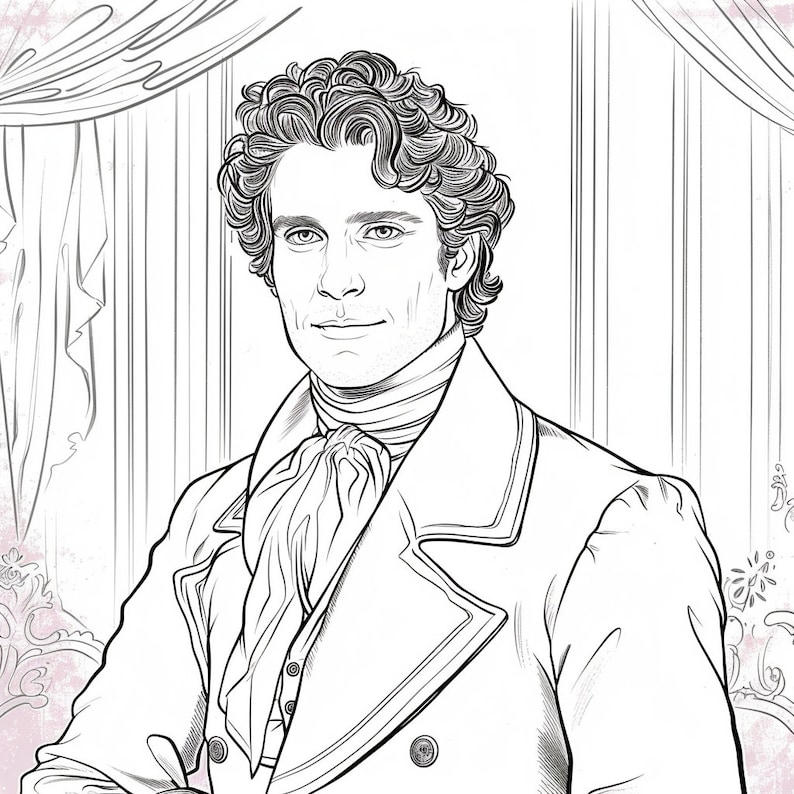 The World of Jane Austen Printable Coloring Sheets Regency Coloring ...