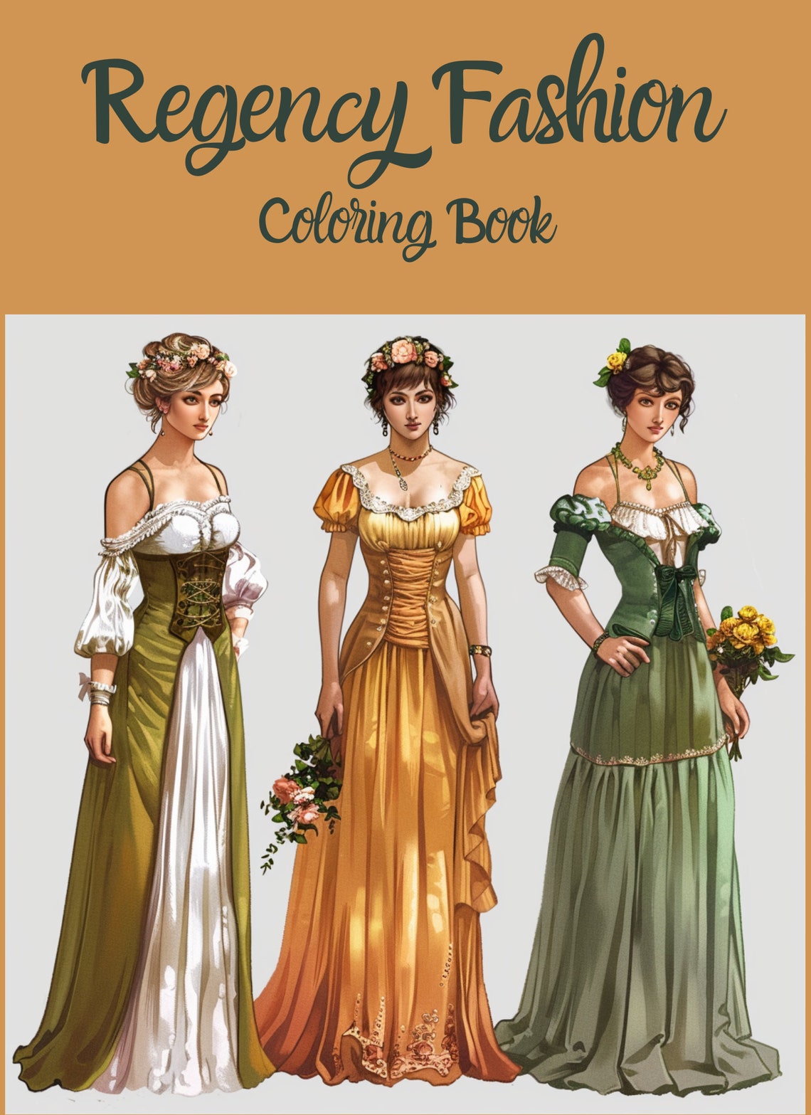 Regency Fashion Printable Coloring Sheets Historical Fashion Fashion ...
