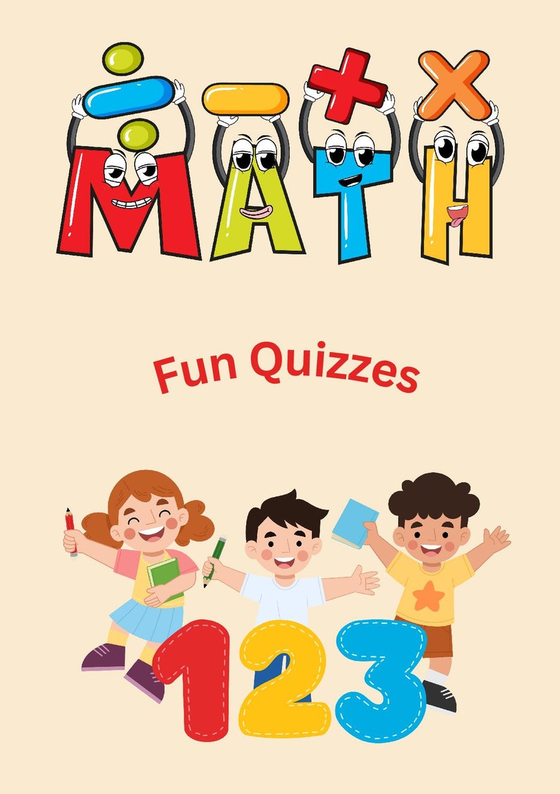 Grade 1 Math Fun Quizzes - Etsy