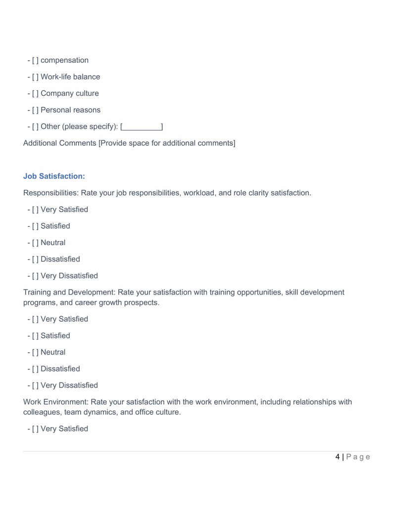 Exit Interview Guideline Printable Exit Interview Best Practices Exit ...