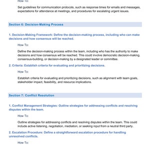 Team Charter Guideline Printable Team Rules Effective Team Strategies ...