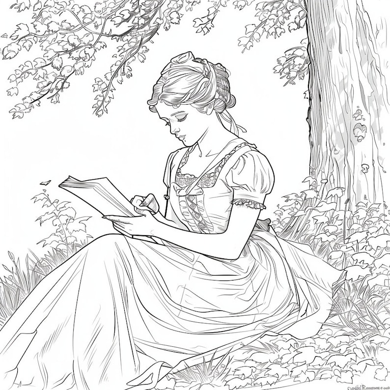 The World of Jane Austen Printable Coloring Sheets Regency Coloring ...