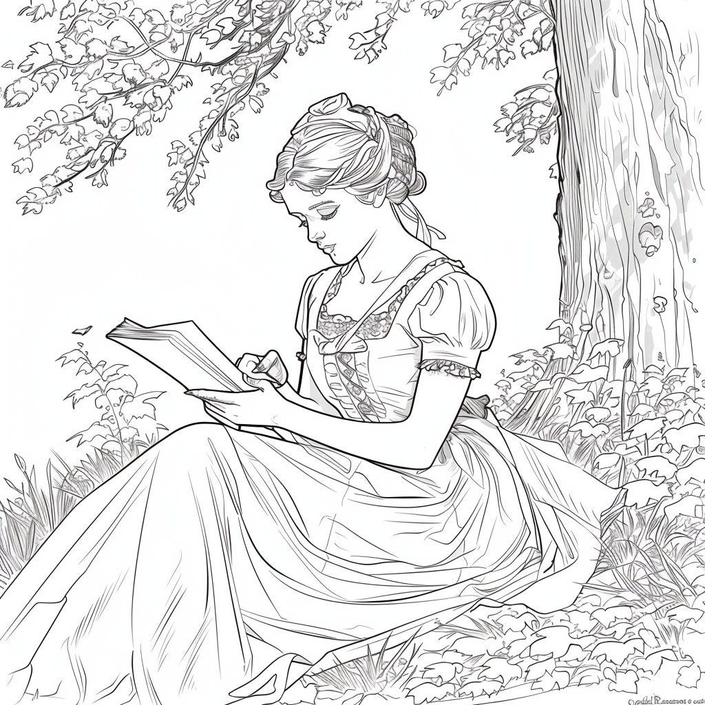 The World of Jane Austen Printable Coloring Sheets Regency Coloring ...