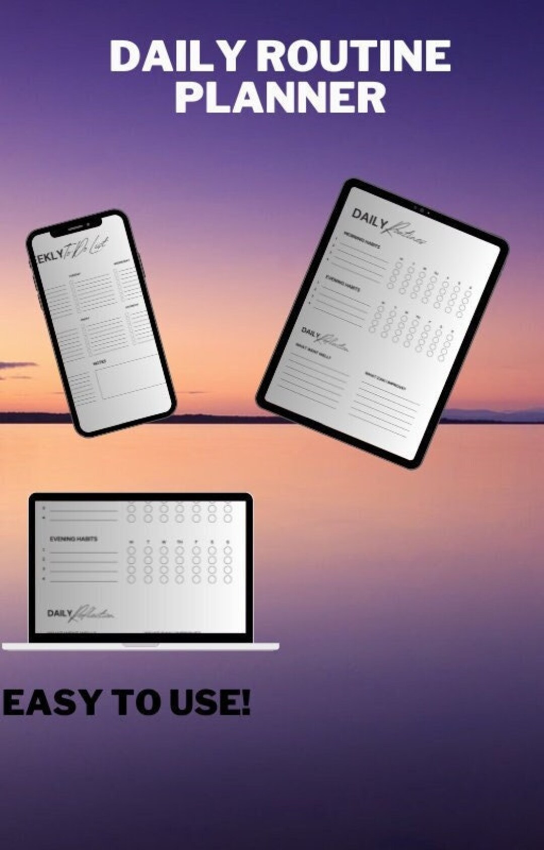 Weekly Planner, Daily Planner, Agenda, Routine, Planner, Weekly, Daily ...