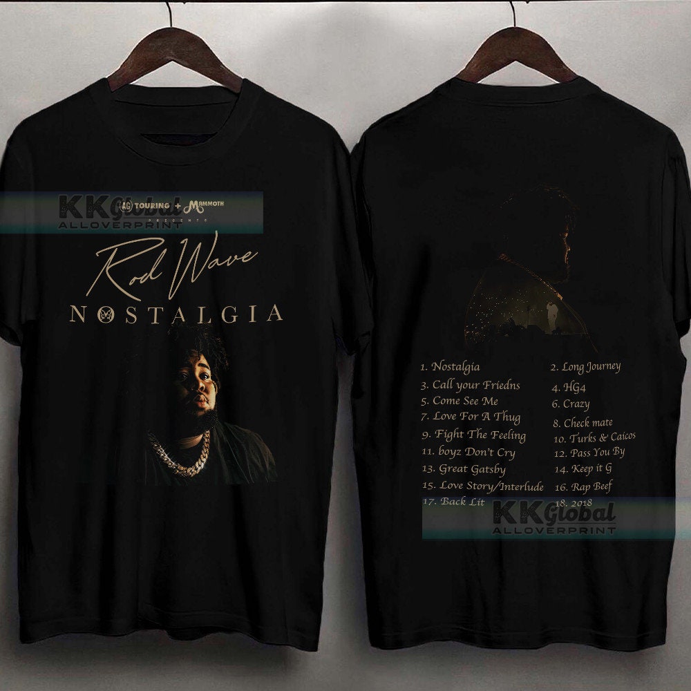 Rod Wave Nostalgia 2023 tour Shirt, 2023 Rod Wave Nostalgia Tour ...