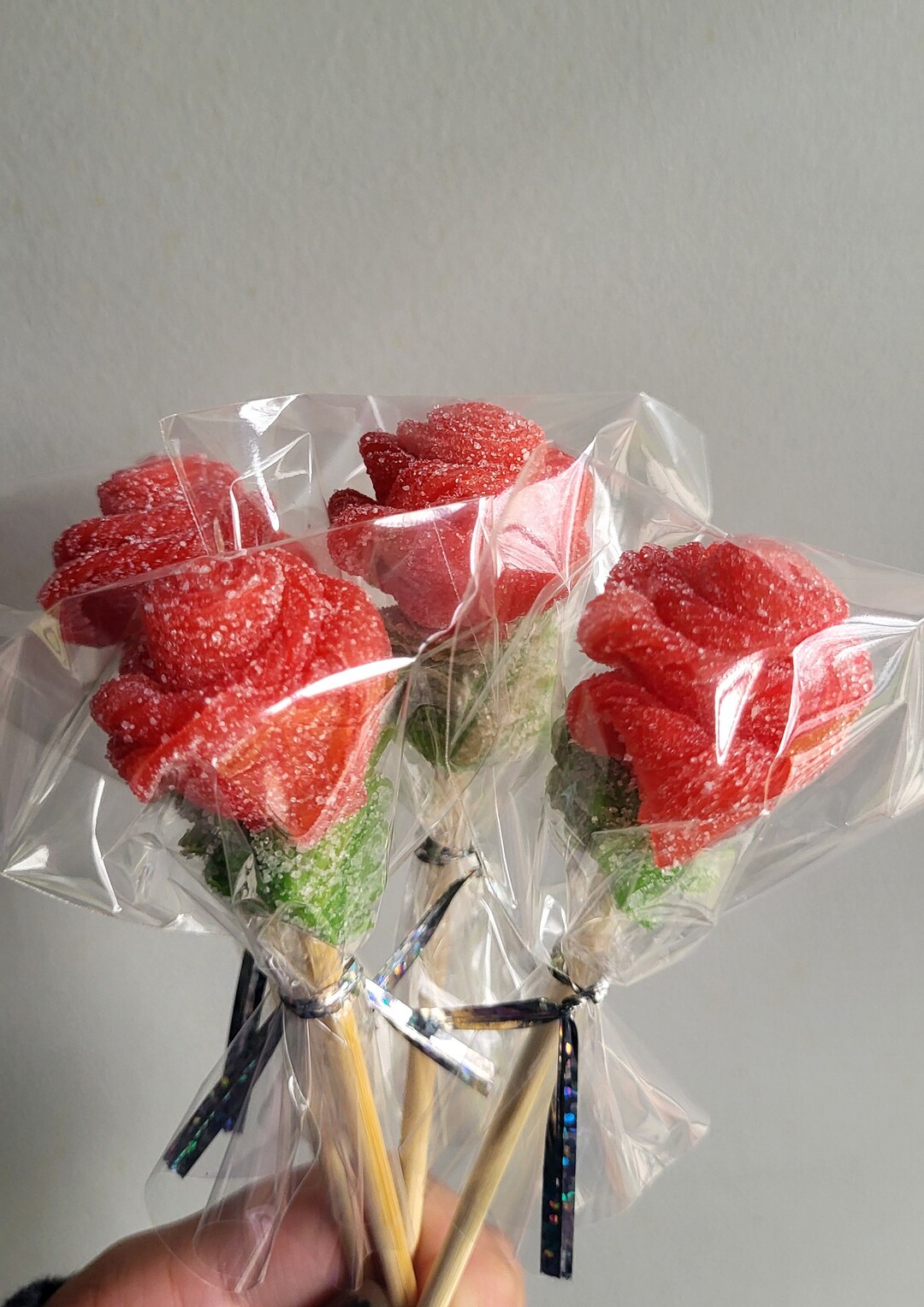 Red Candy Roses - Etsy