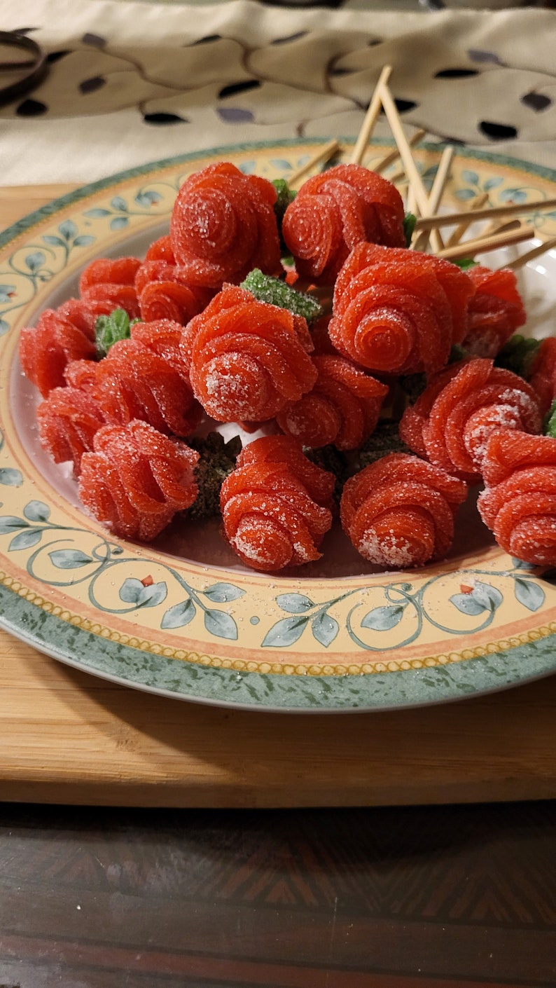 Red Candy Roses - Etsy