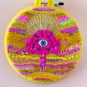 Brain Matter Beaded Art - Etsy