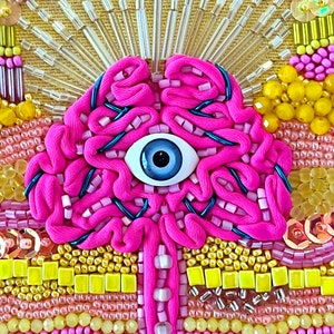 Brain Matter Beaded Art - Etsy