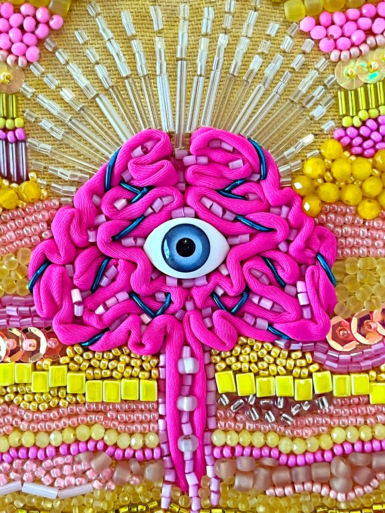 Brain Matter Beaded Art - Etsy