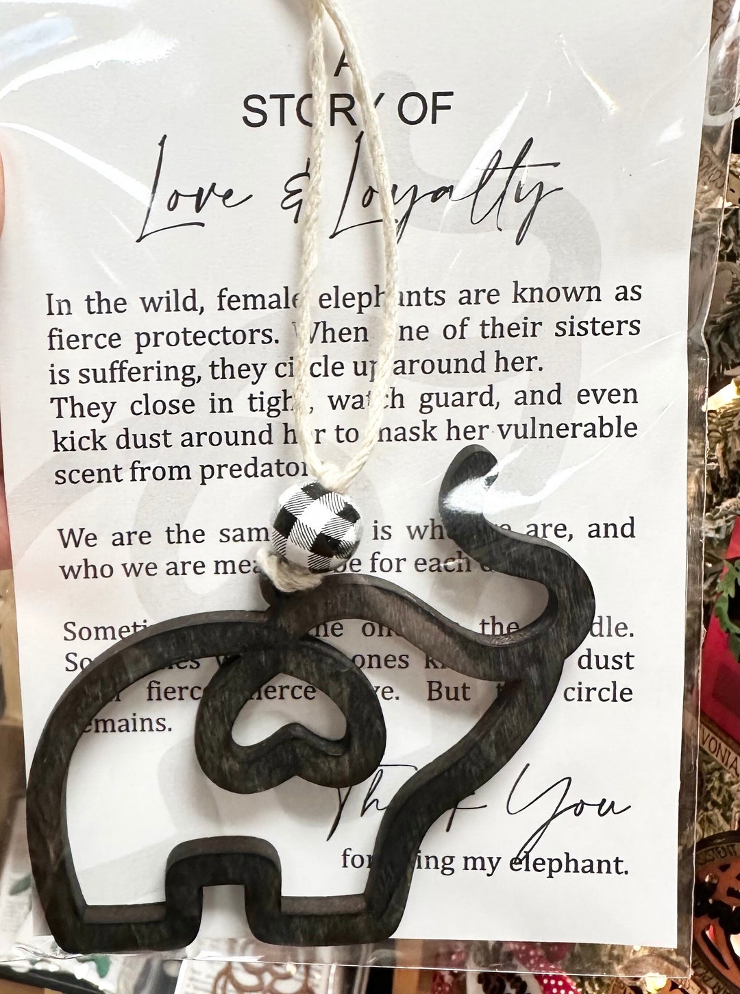 Elephant Ornament Sisterhood Gift Friendship Symbol Perfect - Etsy