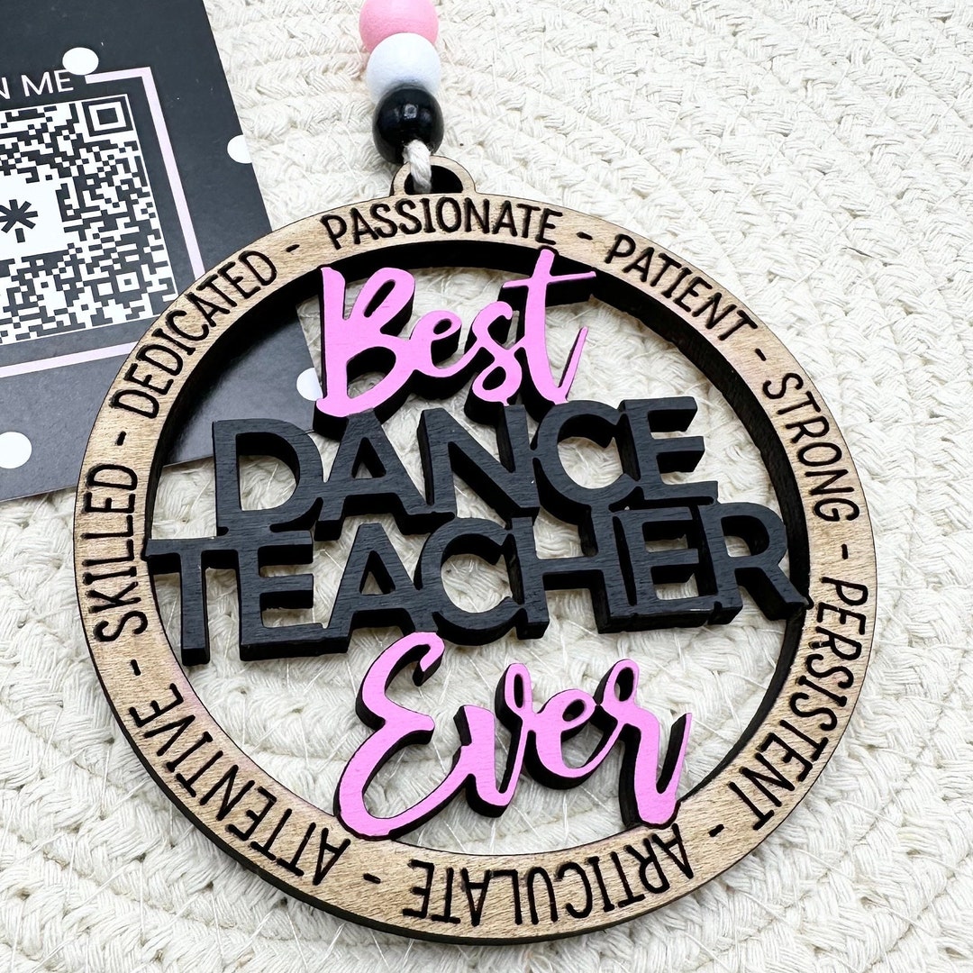 Best Dance Teacher Ornament, Gift for Instructors, School Appreciation ...