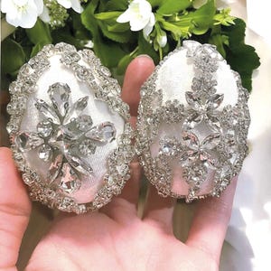 Handmade Decorative Velvet Egg Set. Wedding Decoration. Easter Eggs ...