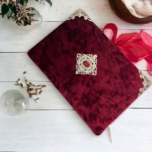 Handmade Velvet Notebook. Gift for Her. Planner. Gift for Lovely ...
