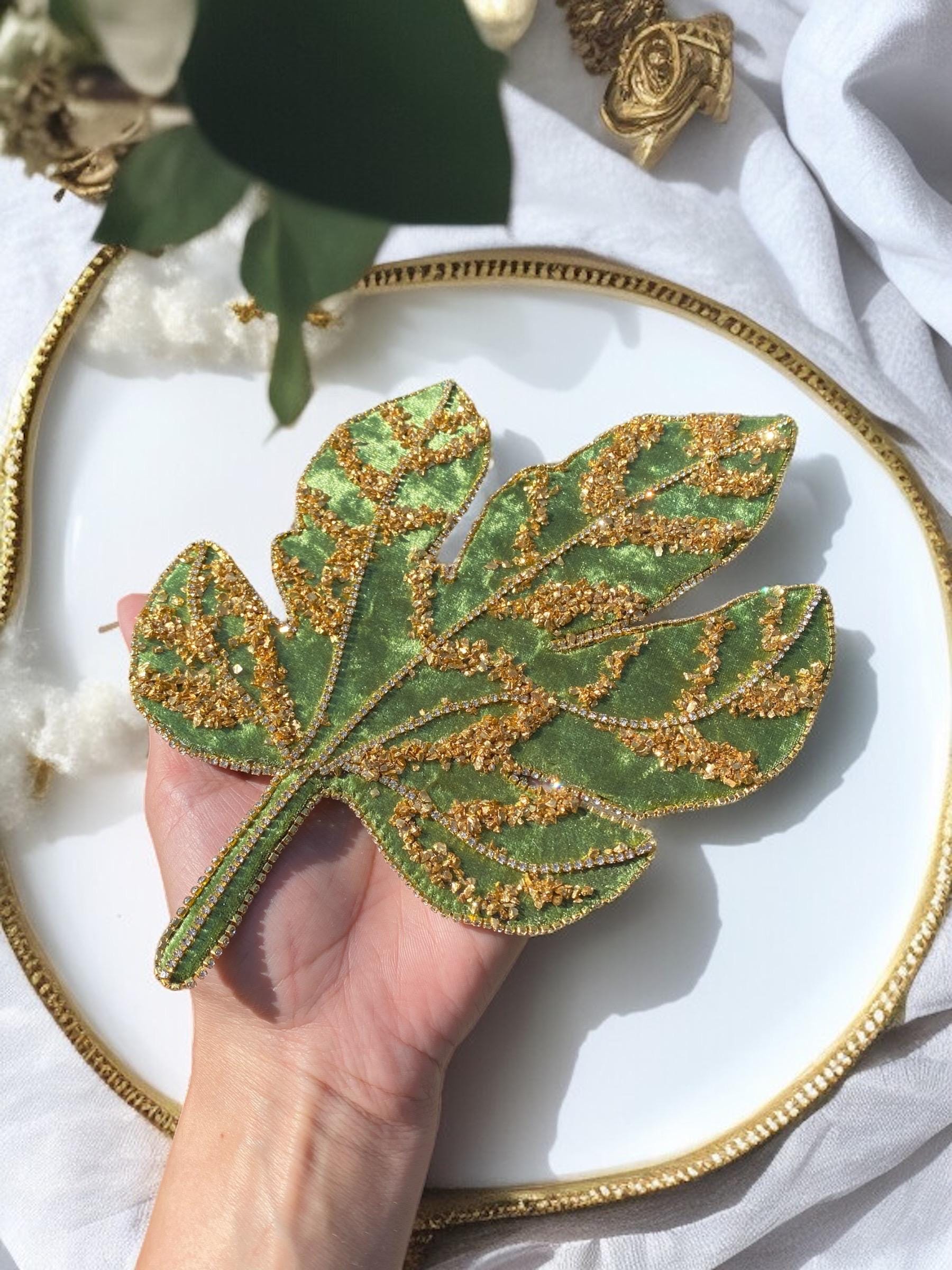 Handmade Velvet Fig With Leaf Set. Fall Decor. Norooz Decor. Decorative ...