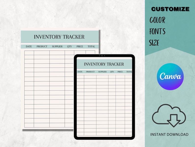 Inventory Tracker Template | Product Inventory | Inventory Template ...
