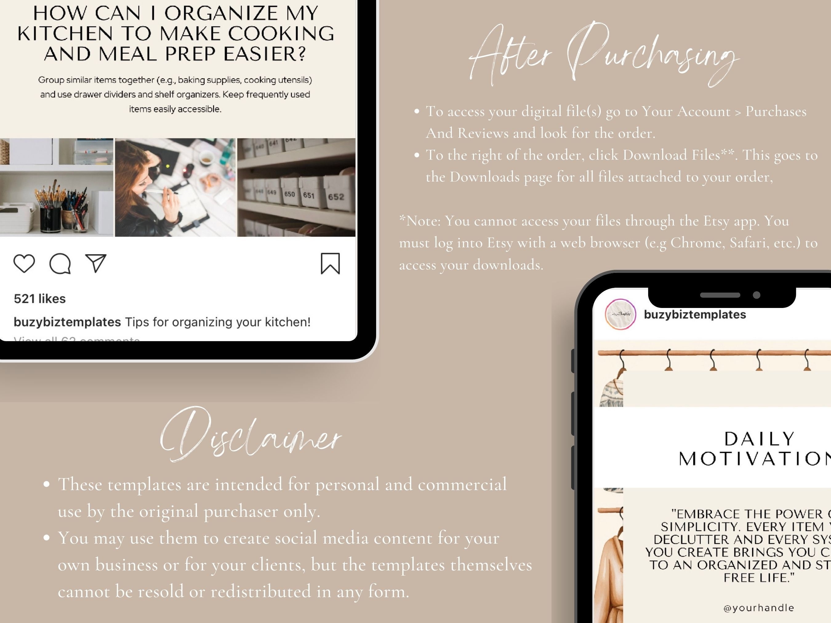 Organizer Social Media Templates | Social Media Planner Bundle ...