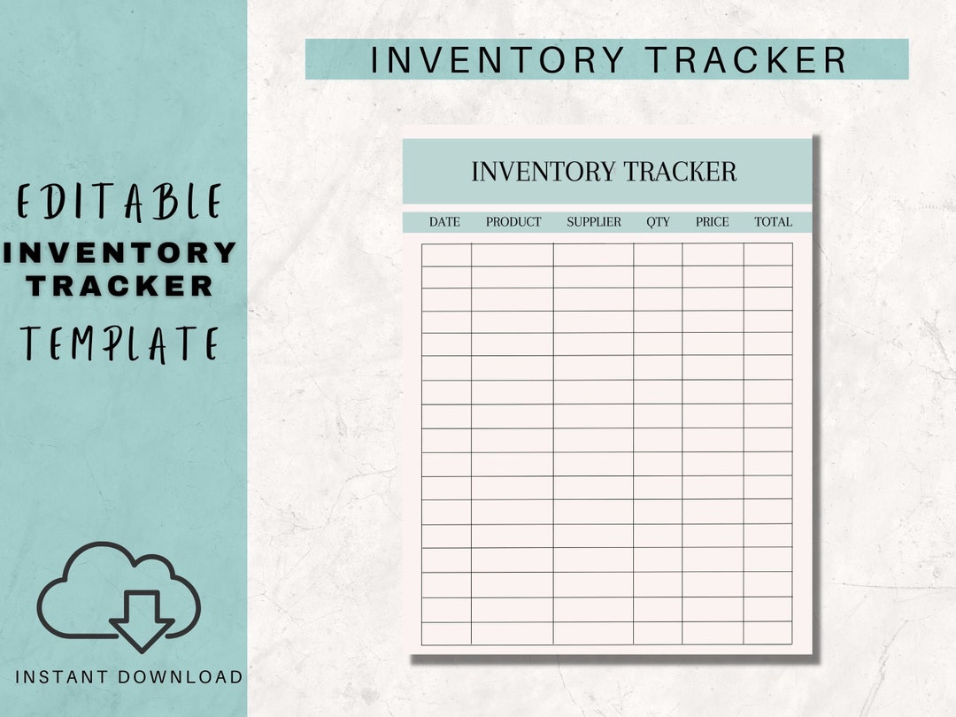 Inventory Tracker Template | Product Inventory | Inventory Template ...