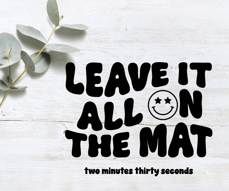 Leave It All on the Mat SVG, Cheer SVG, Cheer Shirt, Cheerleading ...