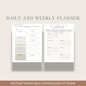 Christian Planner, Printable Weekly Daily Planner, Christian to Do List ...