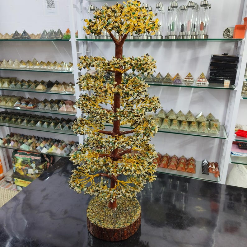 Money Magnet Crystal Tree - 5000 Chips - Gemstone Tree for Positive ...