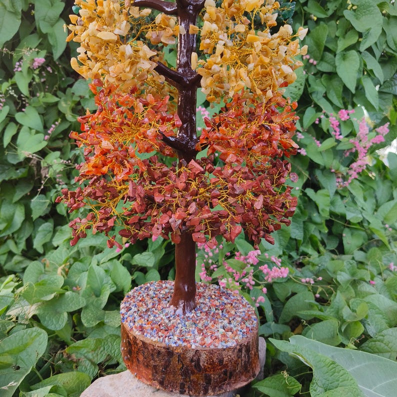 Oca SEVEN CHAKRA TREE 5000 Chips Gemstone Crystal Tree - Christmas Tree ...