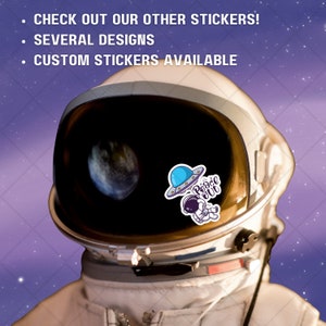 Astronaut Peace Out Die Cut Vinyl Indoor Outdoor Sticker for Outer ...