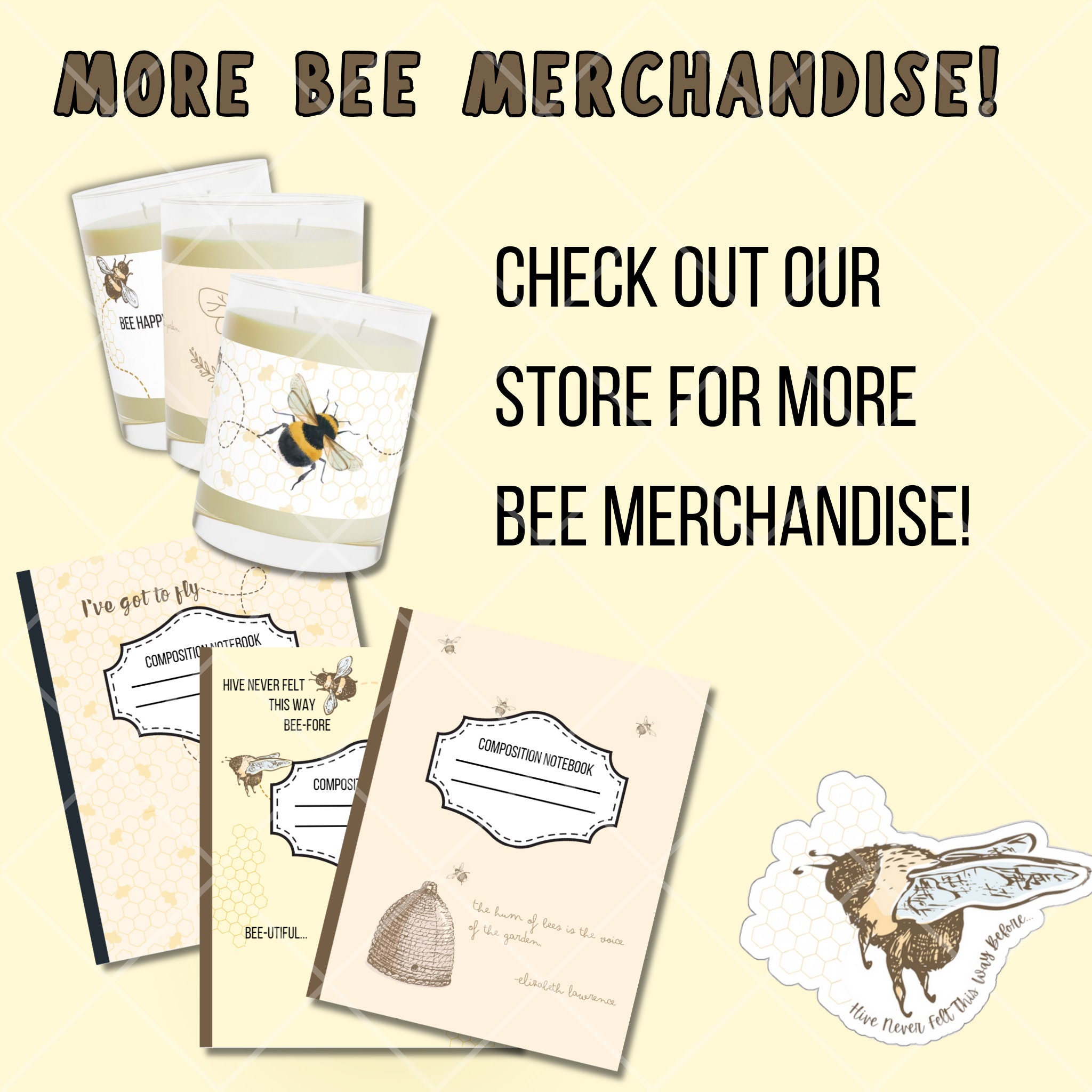 Bee Theme Spiral Bound Notebook for Student Kids Teens & Adults Who ...