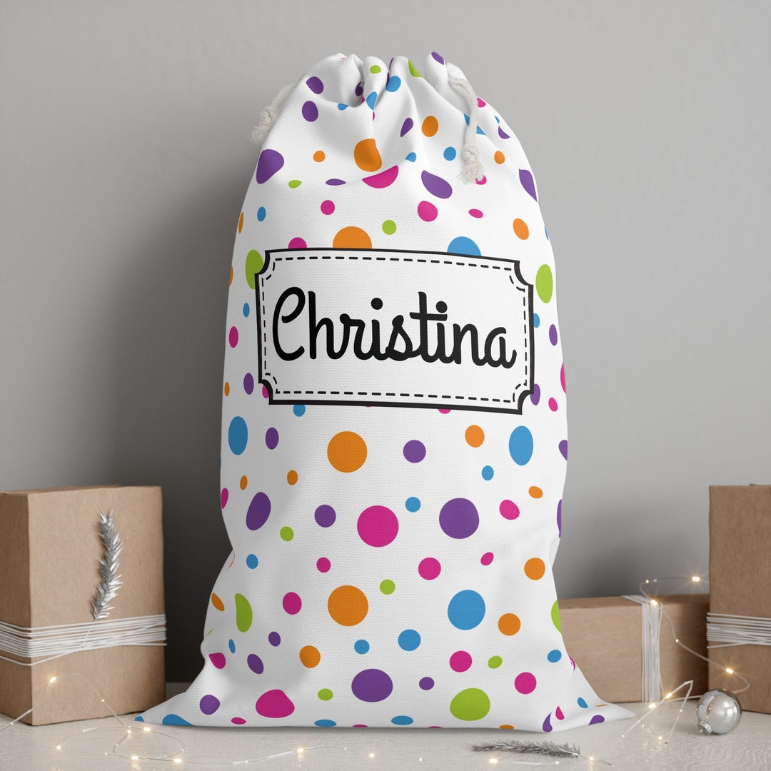 Personalized Birthday Gift Sack for Girls Help Keep All the Gifts ...