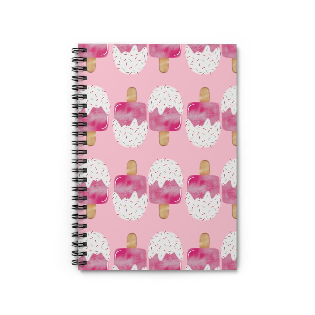 Summer Treat Spiral Bound Notebook for Student Kids Teens & Adults Who ...