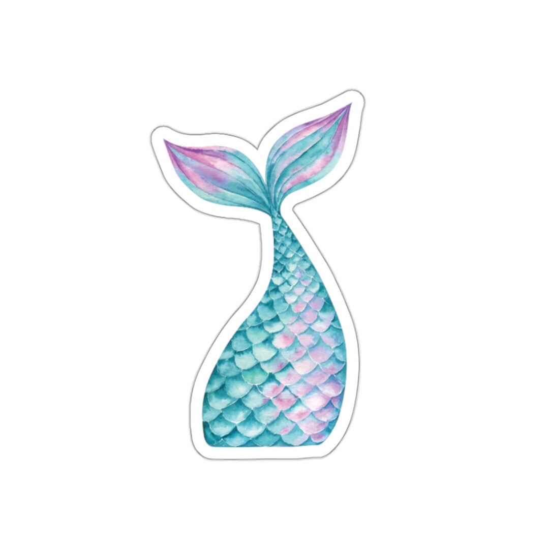 Mermaid Tail Vinyl Sticker for Folks Who Love Mermaids - Etsy