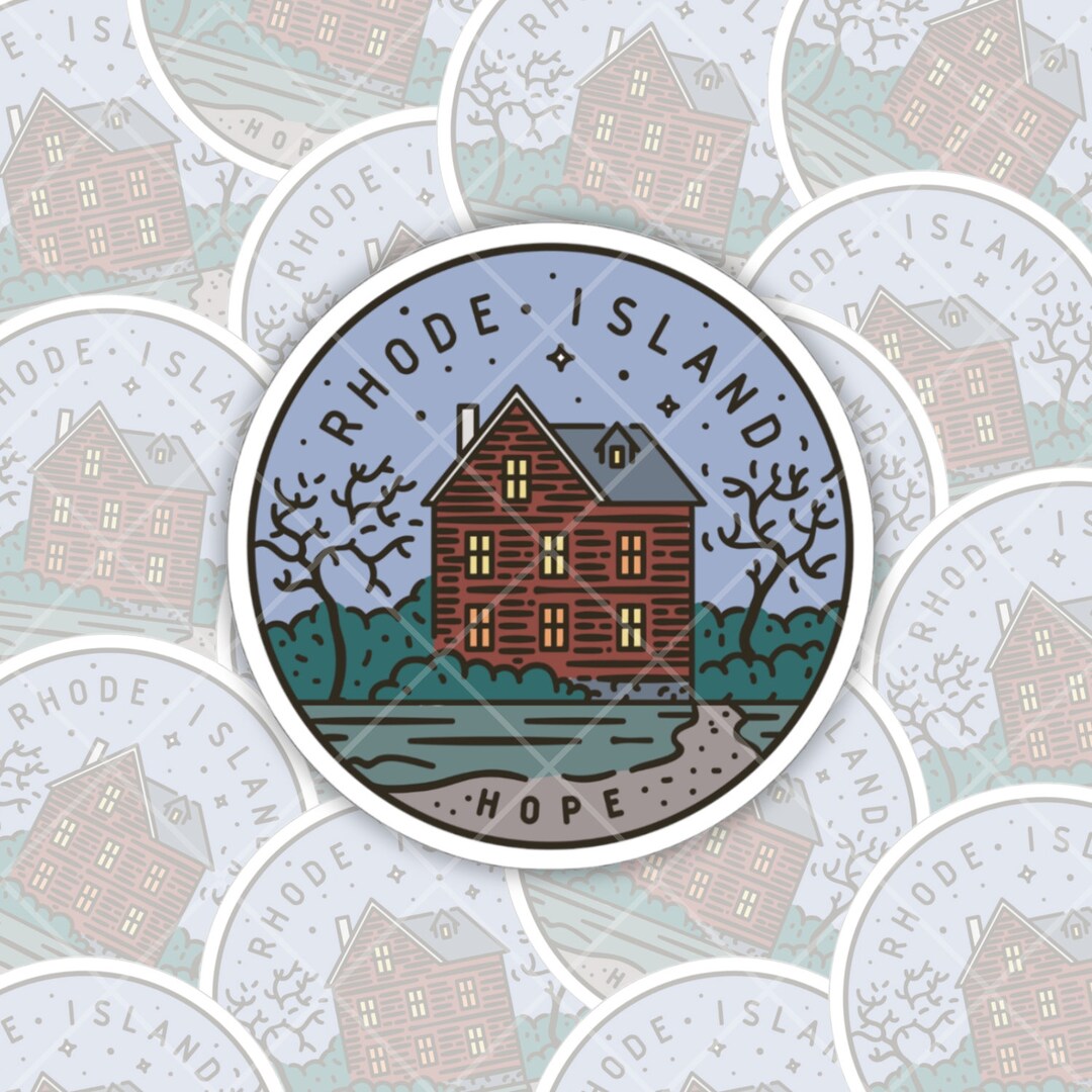 Rhode Island Sticker: Die Cut Vinyl Decal for Laptop, Water Bottle - Etsy
