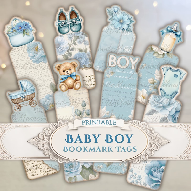 Baby Shower Bookmark - Etsy