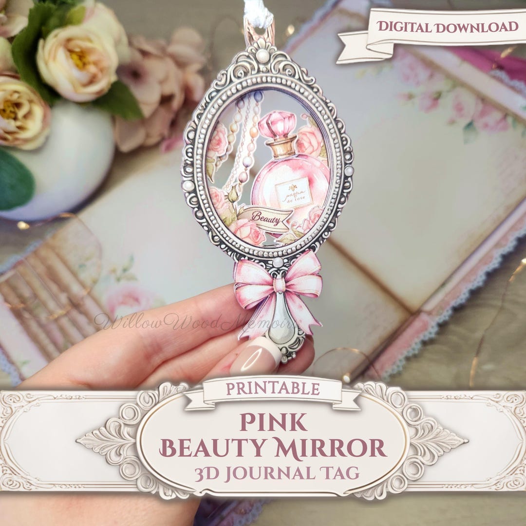 3D Layered Frame Tag Junk Journal Printable Cricut Gift Tag Digital Kit ...