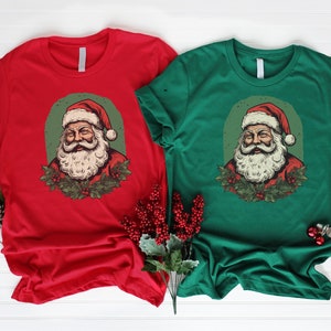 Santa Svg, Vintage T-shirt Design Svg, Holiday Svg, Colored Svg ...