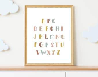Botanical Alphabet Chart / ABC Poster - Etsy Canada
