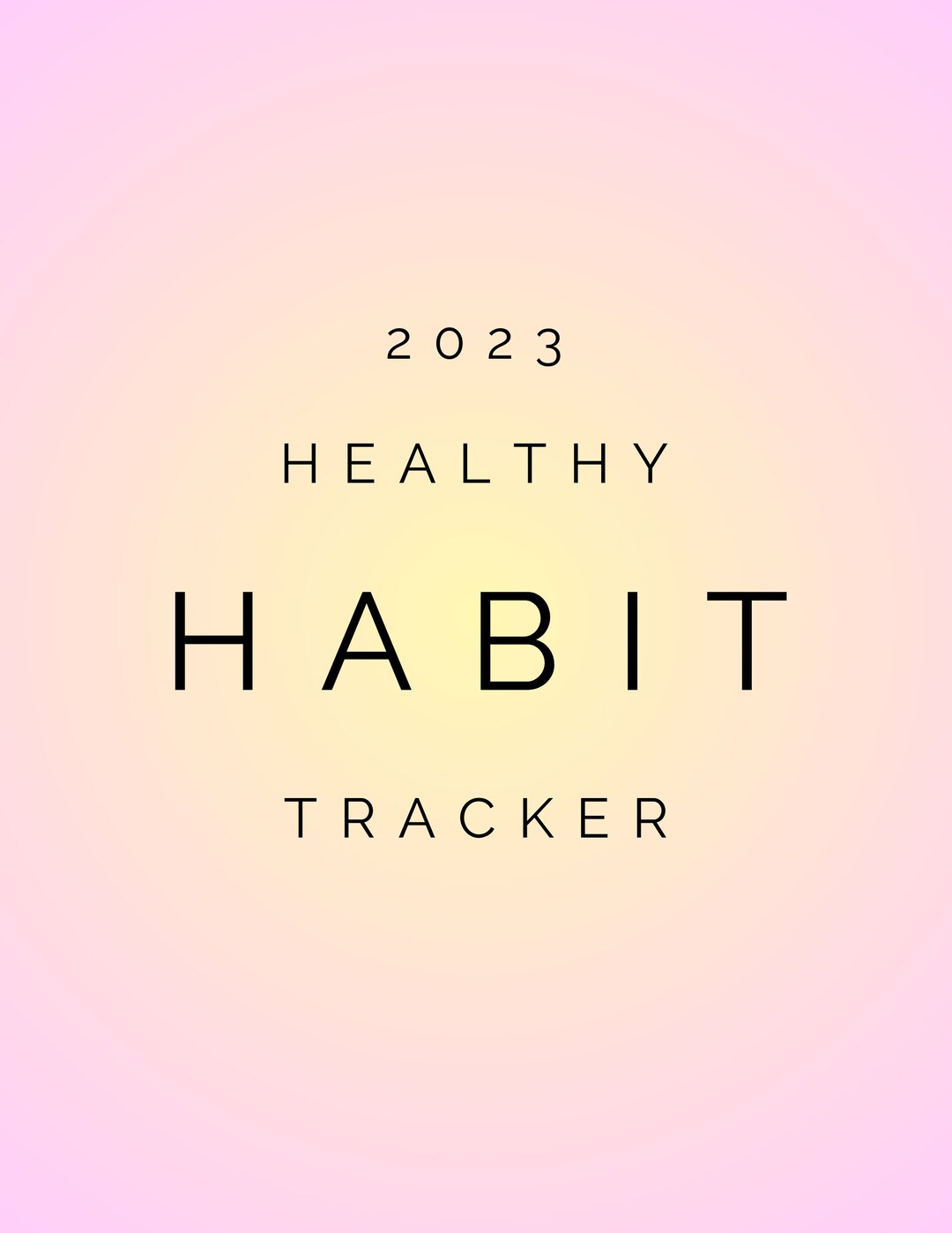Digital Habit Tracker Printable, Healthy Habits Planner, Fitness Habit ...